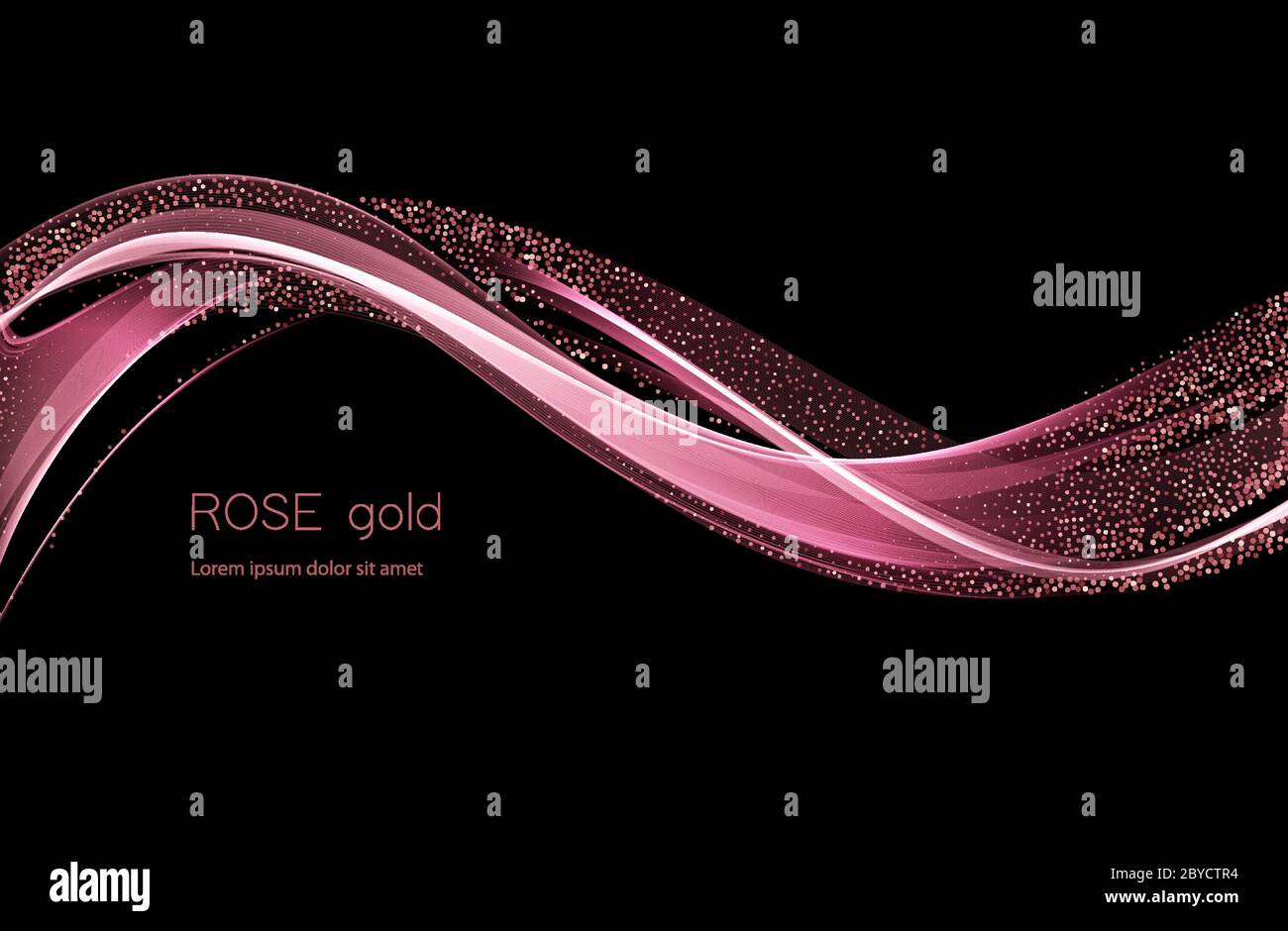 Abstract gold line banner Stock Vector Images - Alamy