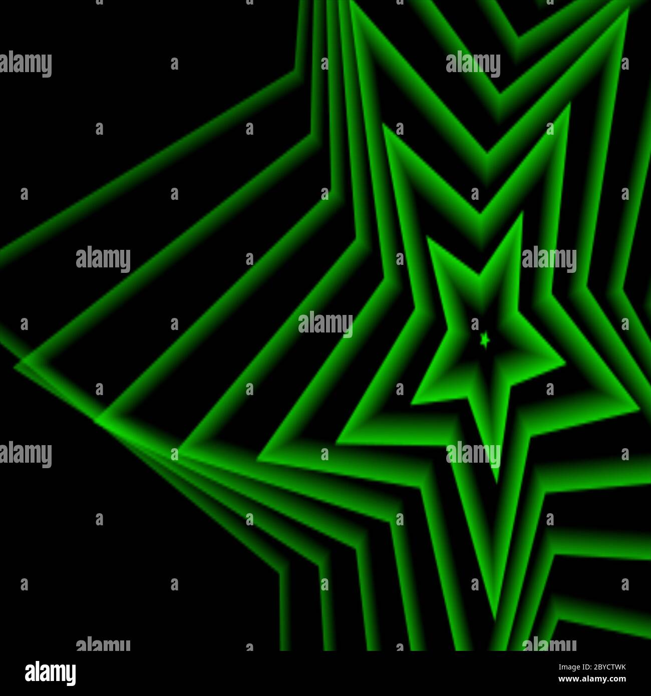 Green Stars Glowing Stock Photo - Alamy