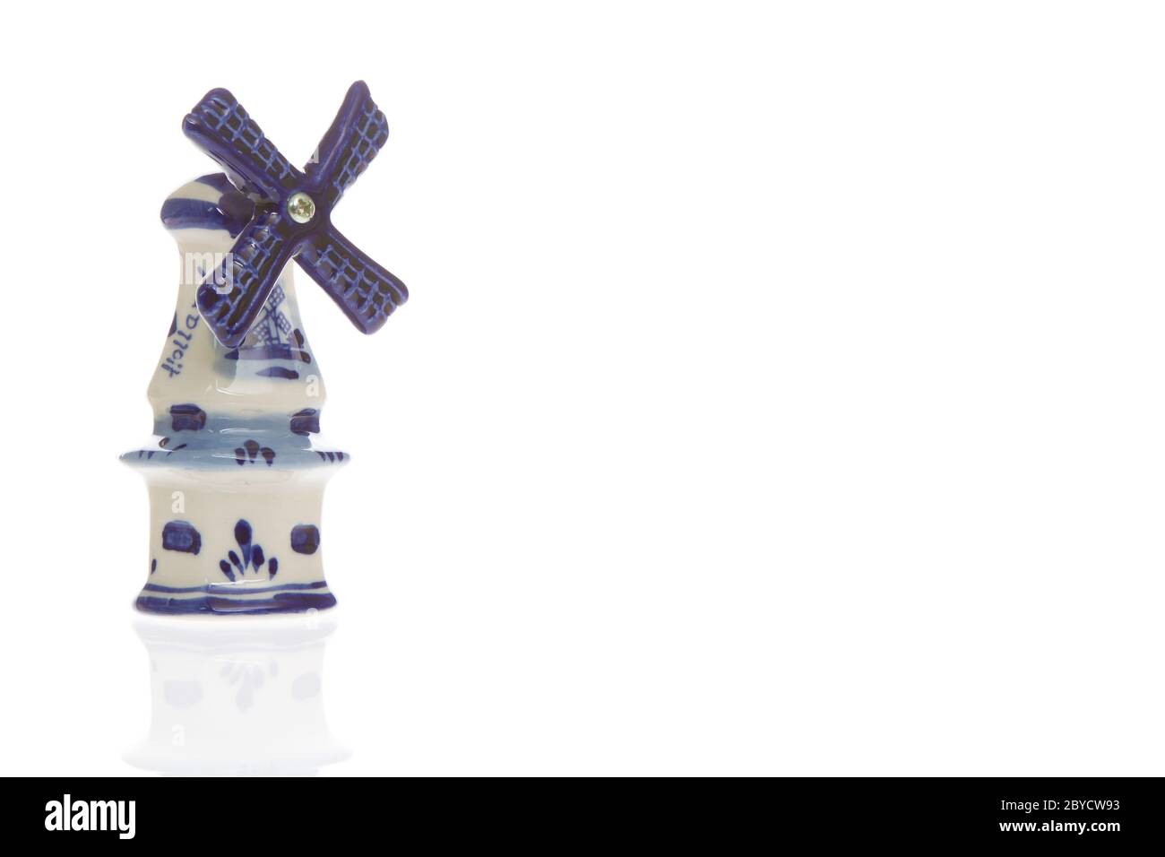 Dutch windmill in blue Stock Photo - Alamy