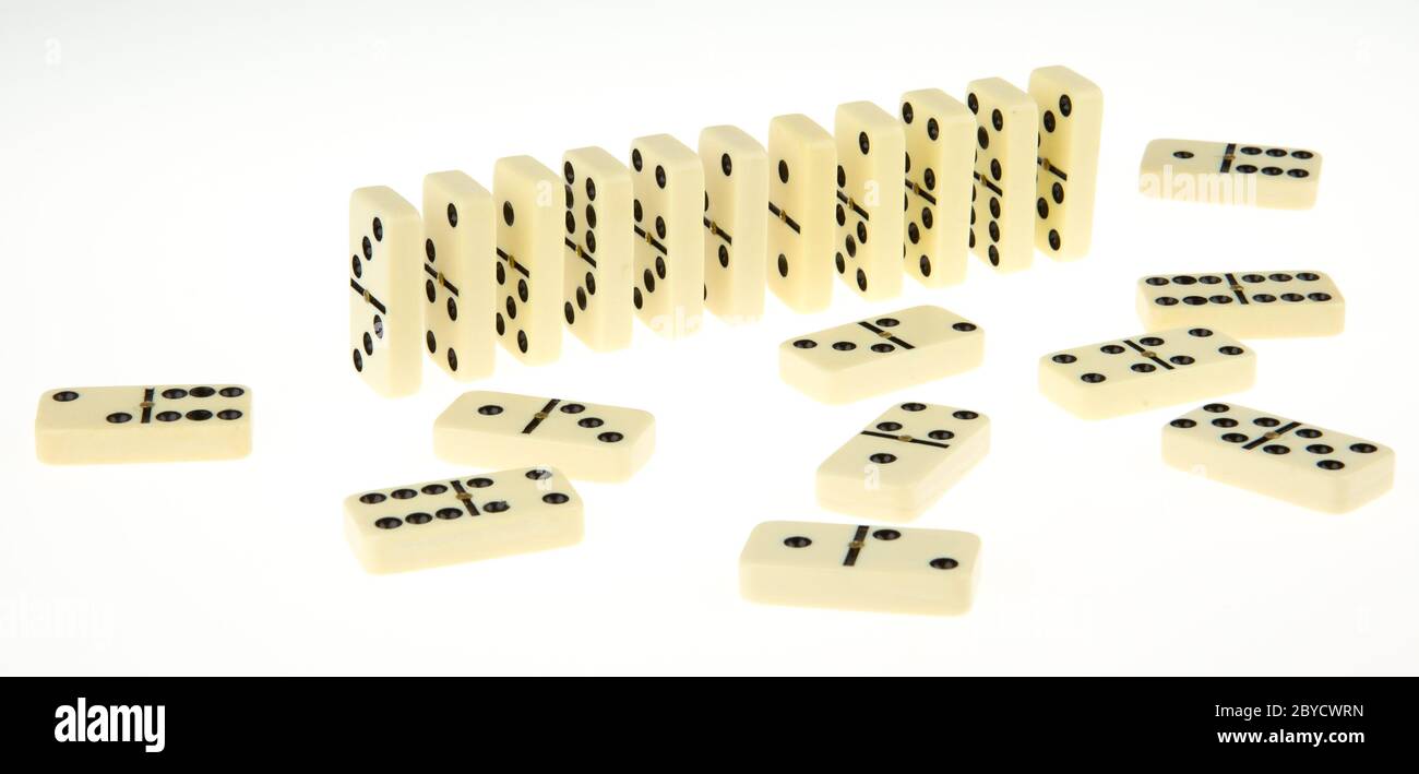 Domino game bone close up hi-res stock photography and images - Alamy