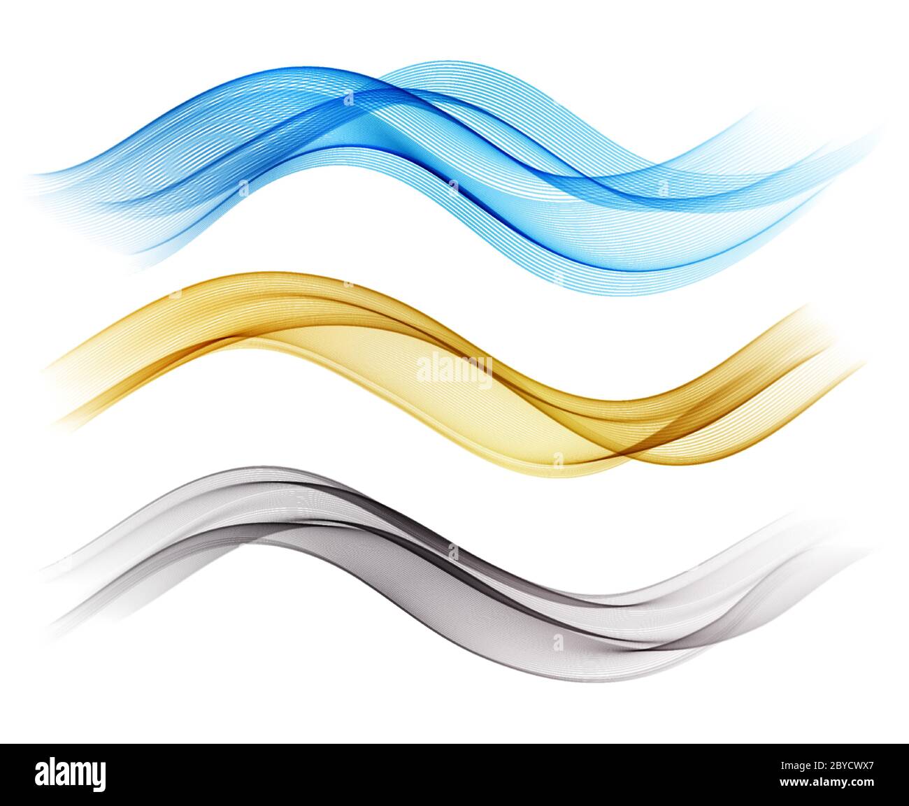 Set Of Color Abstract Wave Design Element Stock Vector Image And Art Alamy