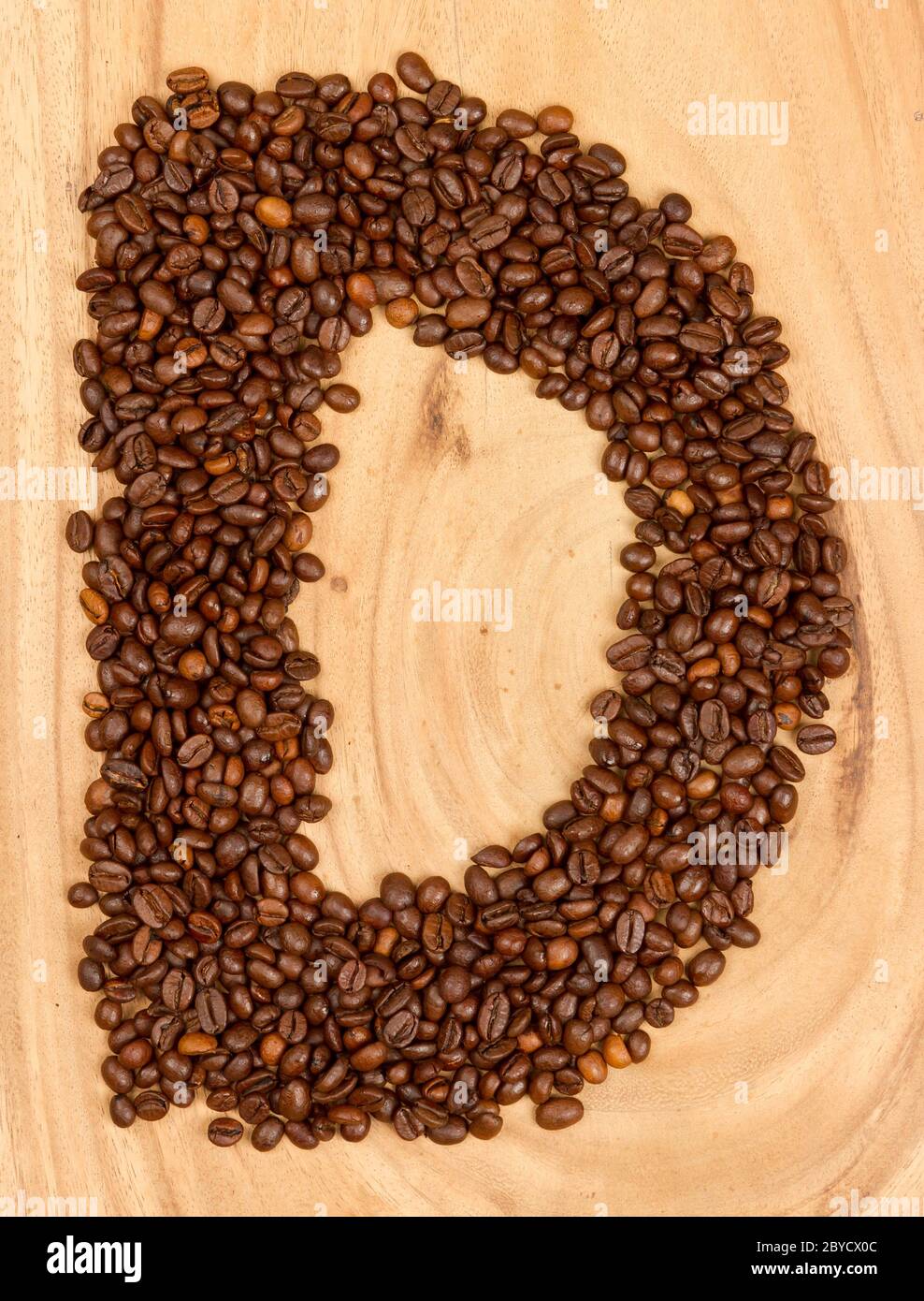 Letter D, alphabet from coffee beans Stock Photo - Alamy