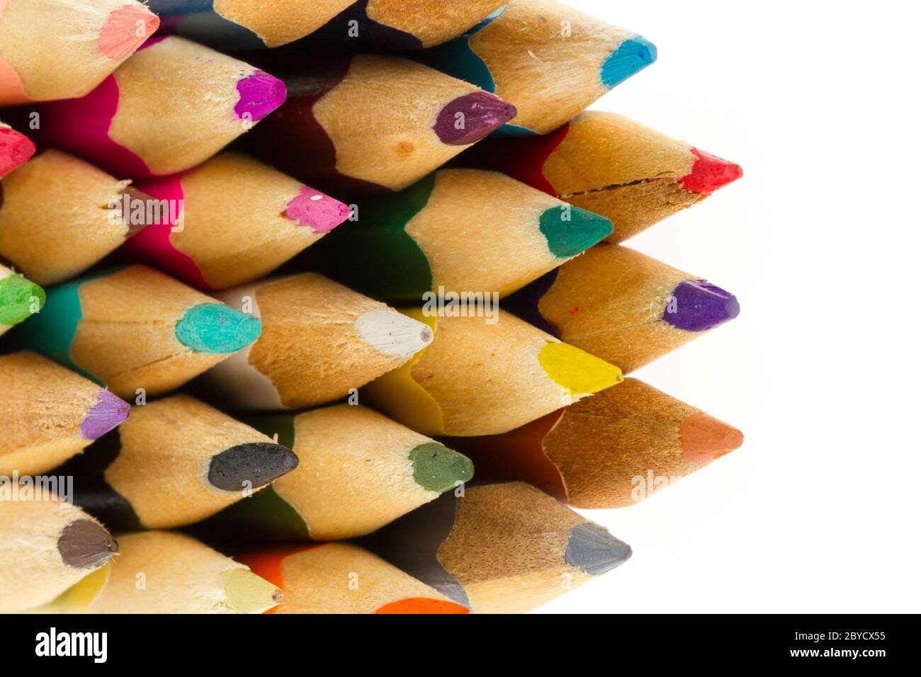 Collection of multicolored pencils Stock Photo - Alamy
