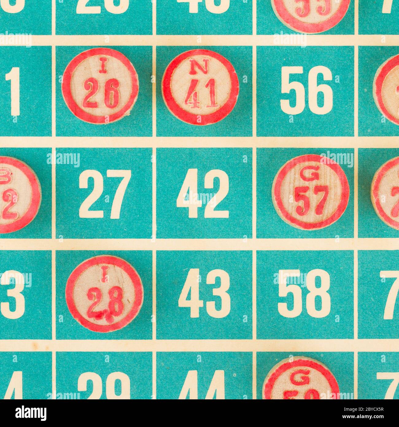 Used bingo card hi-res stock photography and images - Alamy