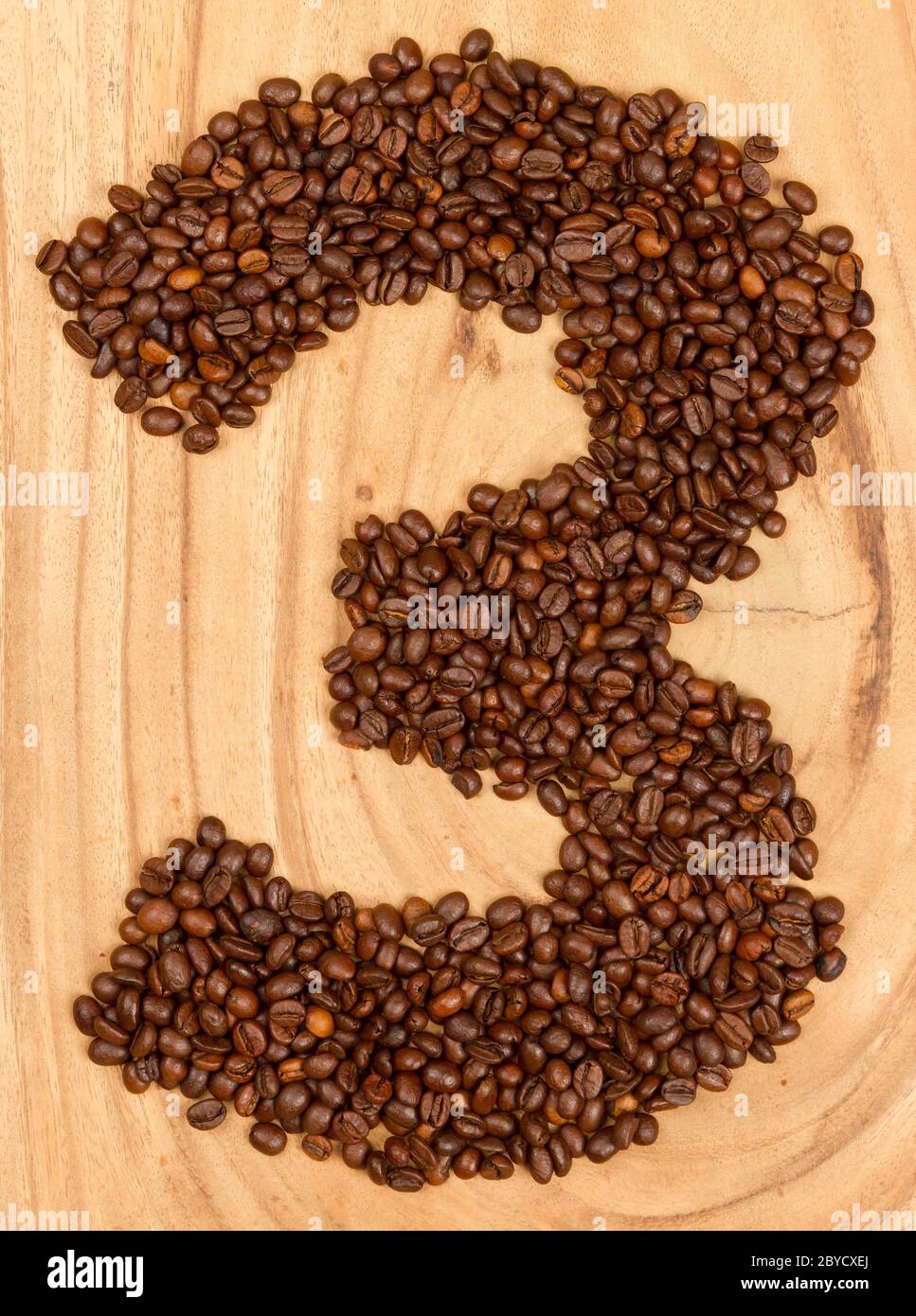 Number from coffee beans Stock Photo - Alamy