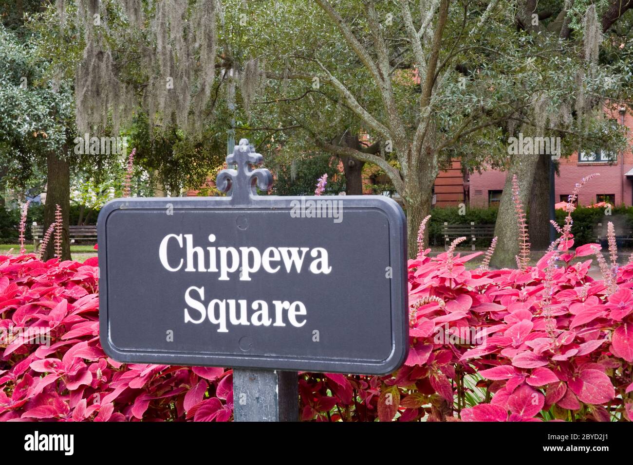 Chippewa Square, Savannah, Georgia, USA Stock Photo - Alamy