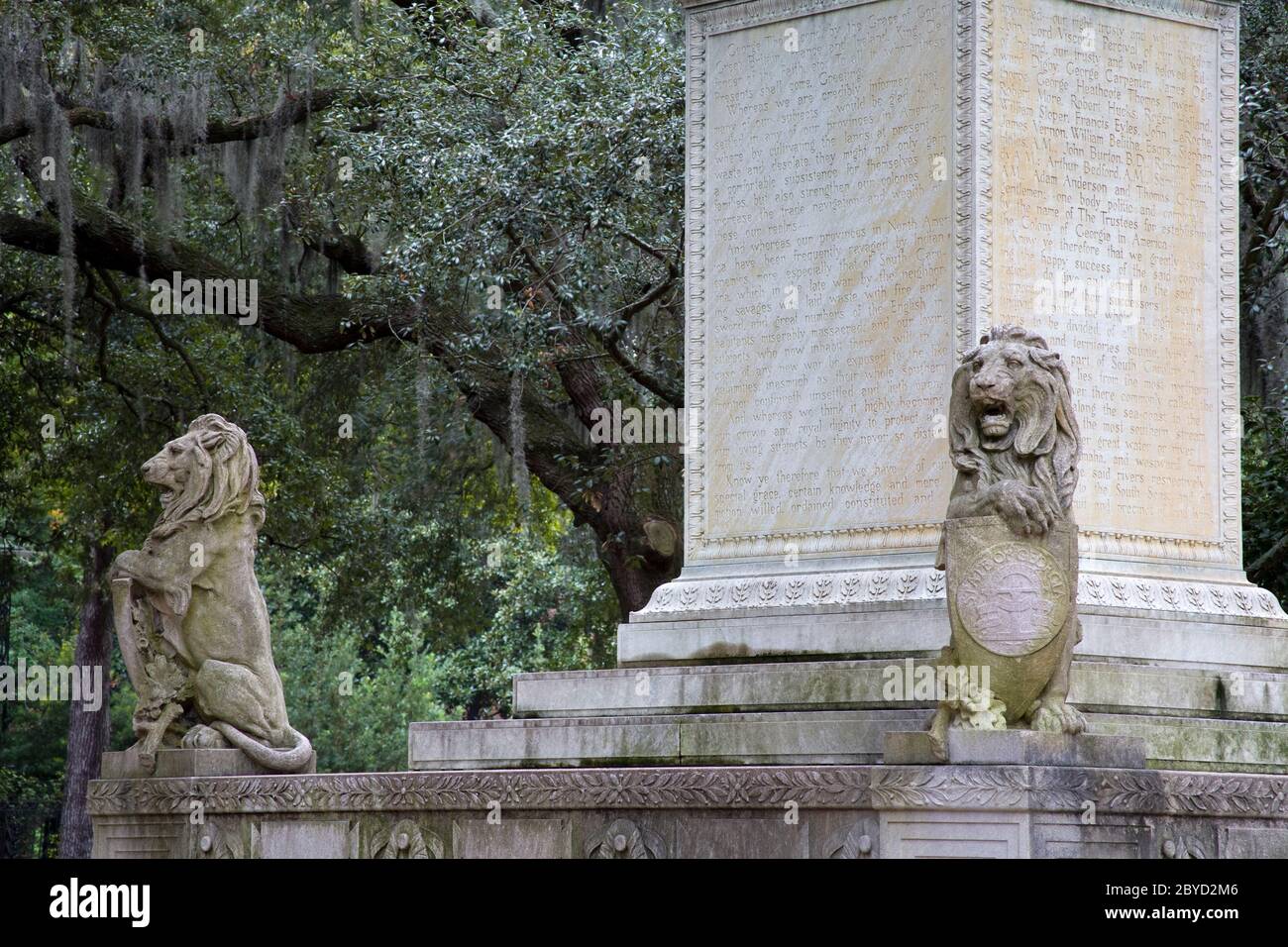 James Edward Oglethorpe Monument, Chippewa Square, Savannah, Georgia ...