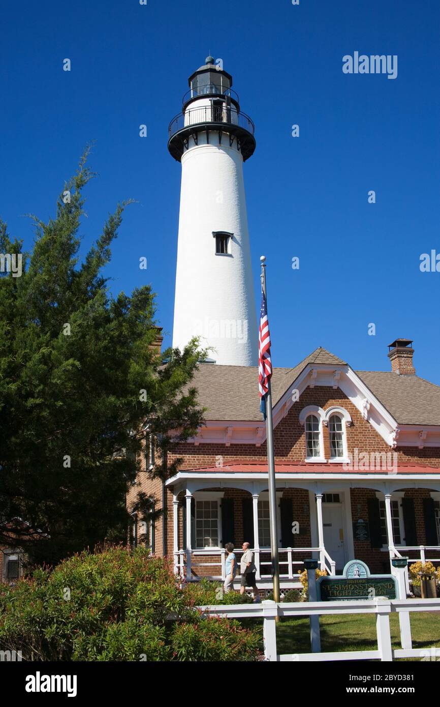 Saint simons island lighthouse hi-res stock photography and images - Alamy