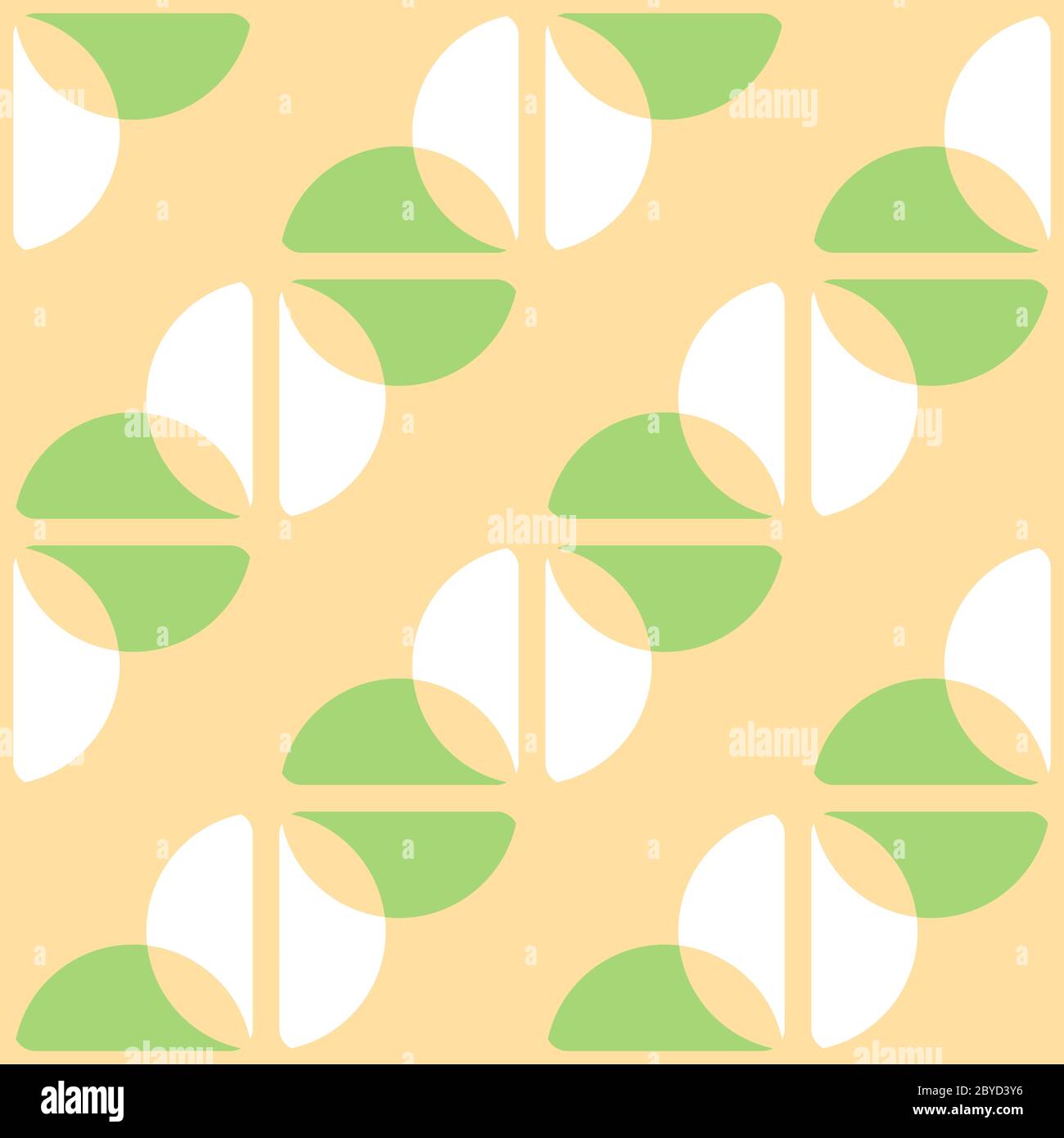 Simple abstract geometric design. Rounded repeated pattern for textile ...