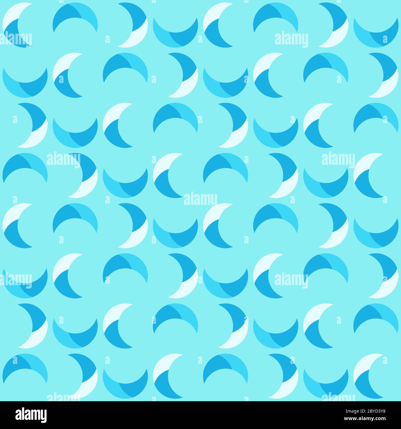 Simple abstract geometric design. Rounded repeated pattern for textile ...