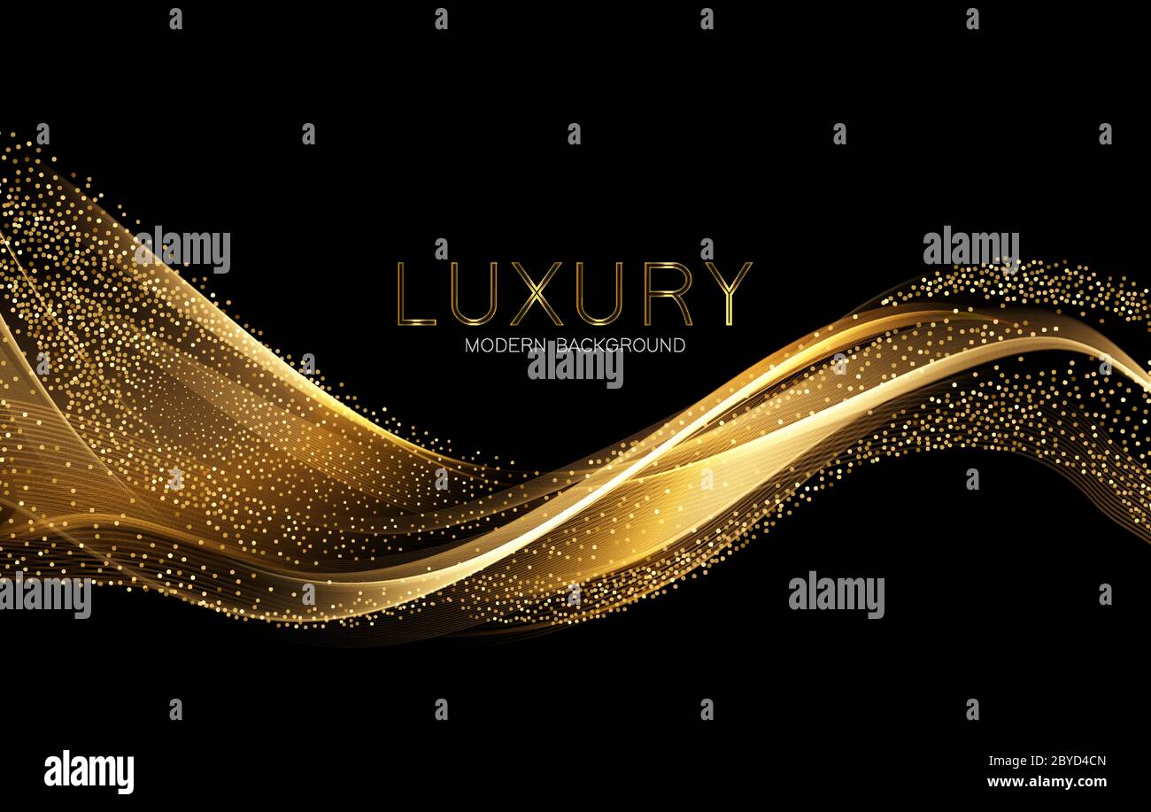 Abstract shiny color gold wave design element Stock Vector Image & Art ... Abstract shiny color gold wave design element Stock Vector Image & Art ...