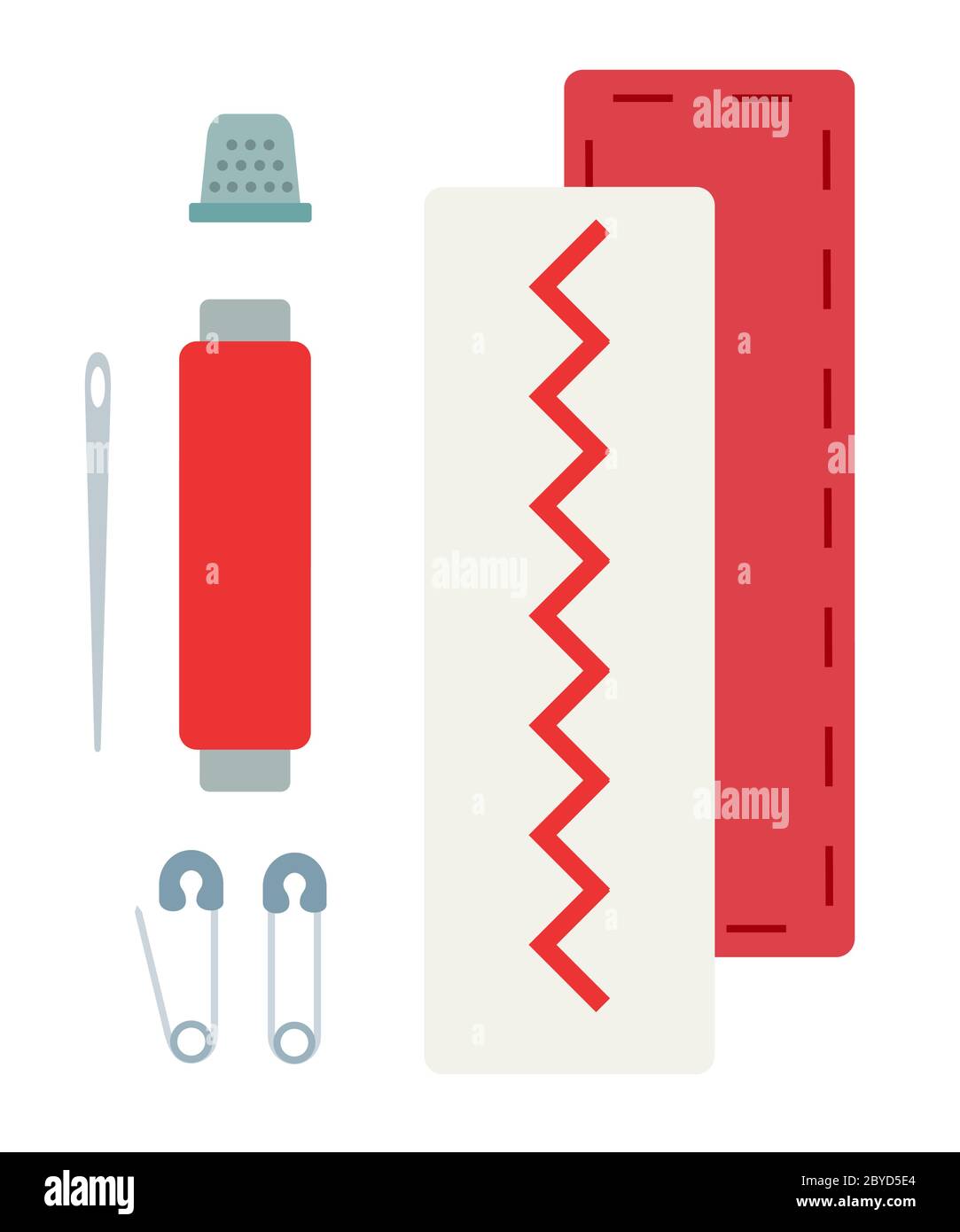 Stitches hand Stock Vector Images - Alamy