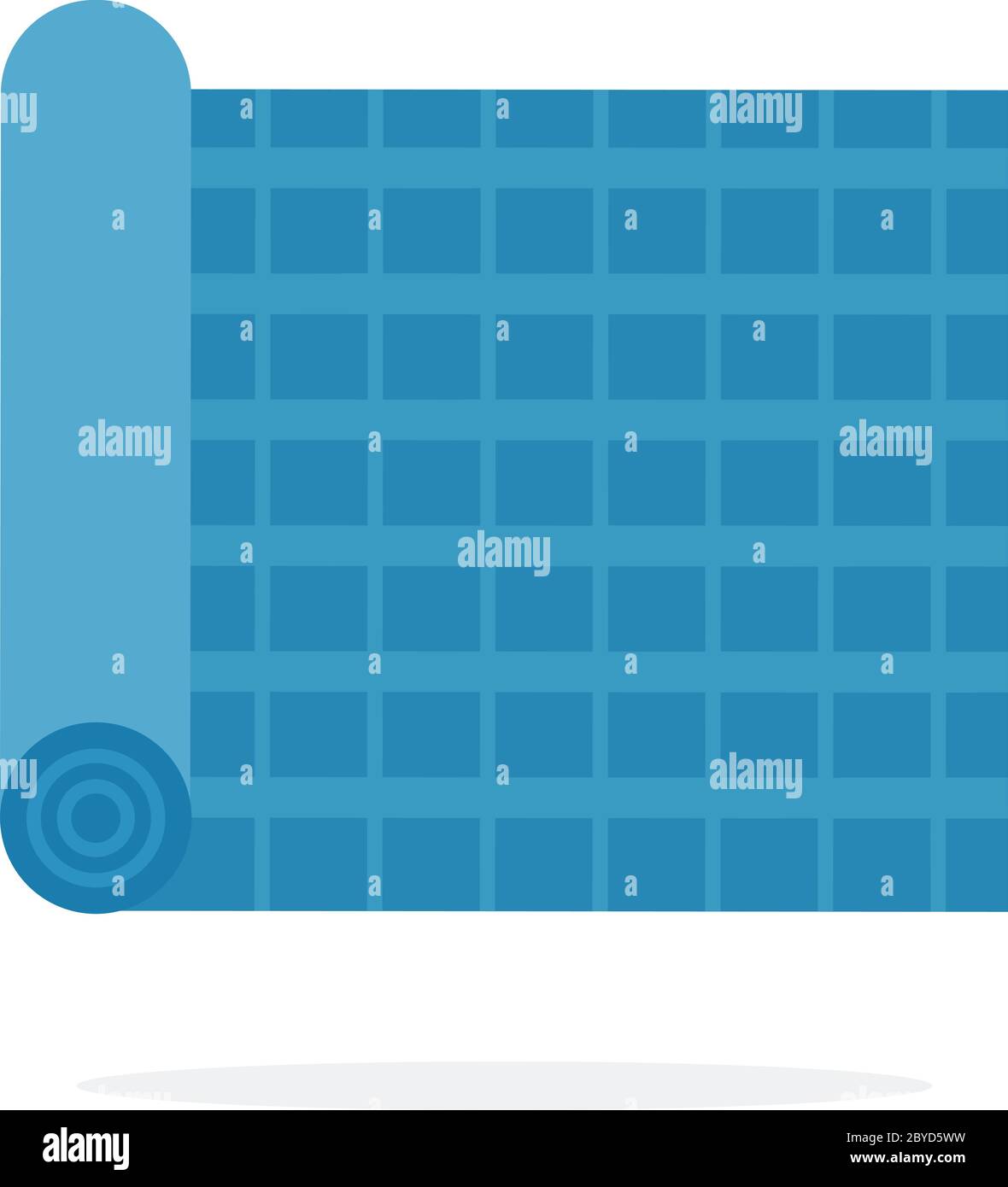 A roll of blue cloth in a cage vector flat isolated Stock Vector Image ...