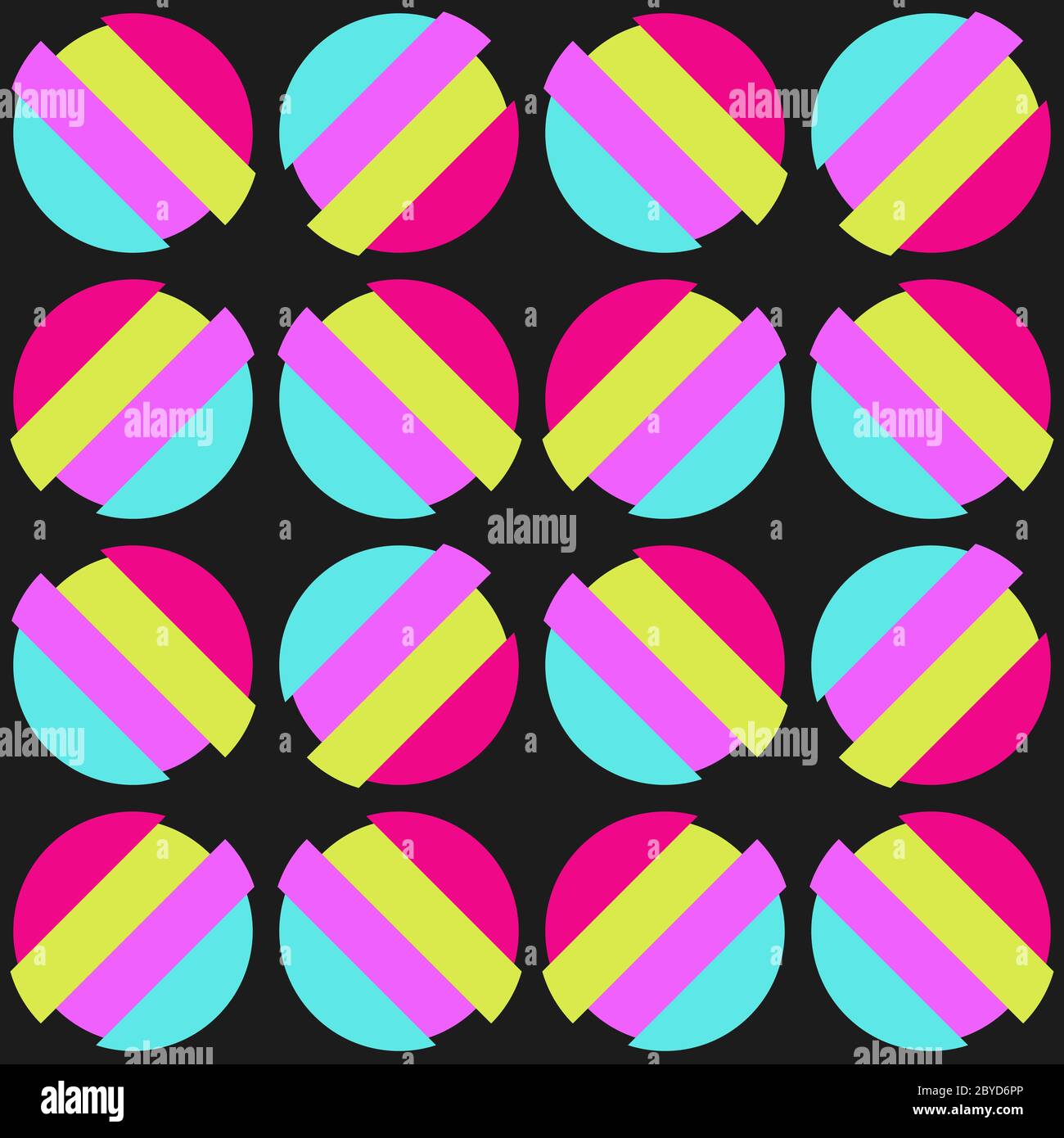 Simple abstract geometric design. Rounded repeated pattern for textile ...