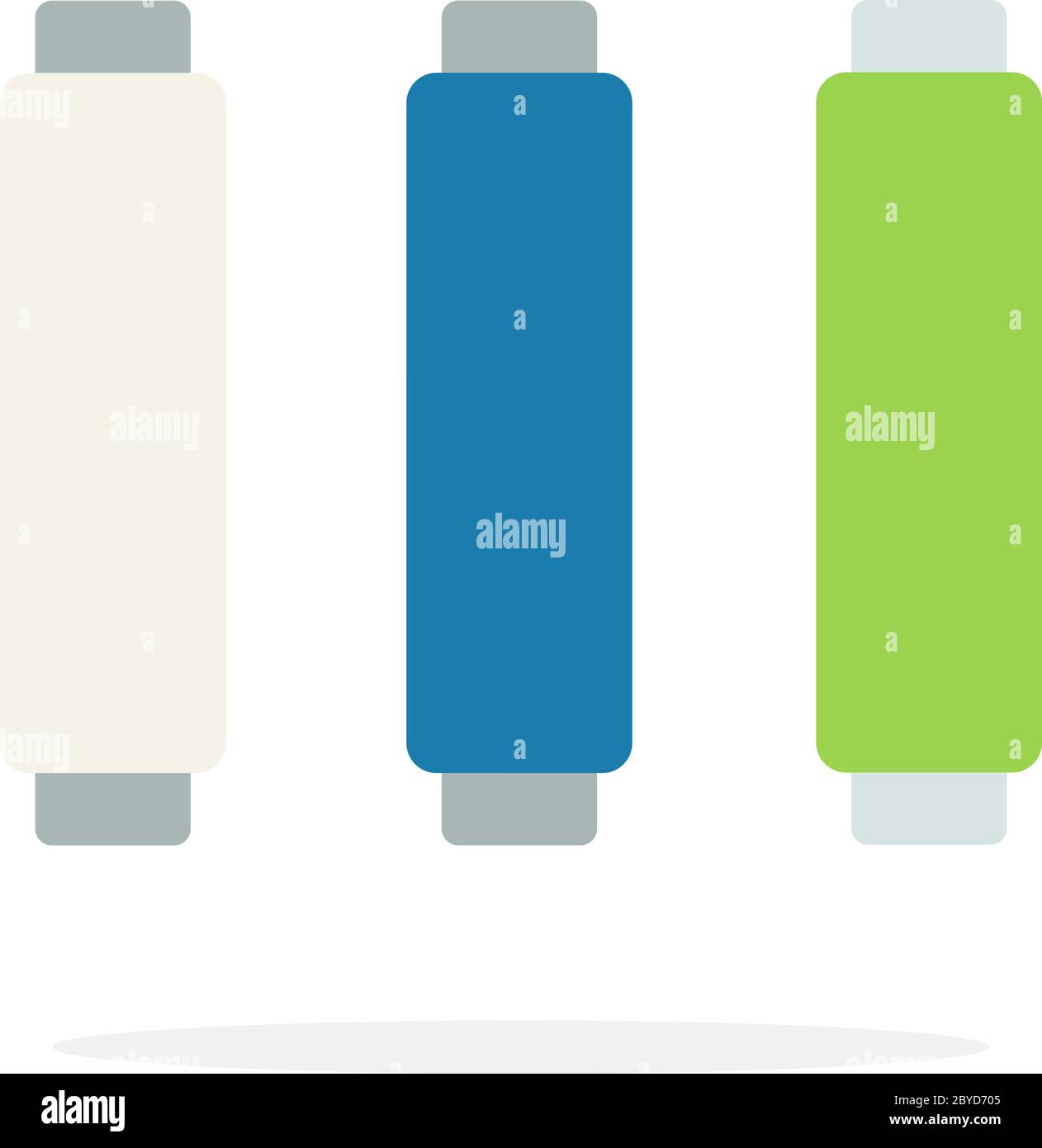 Three thread spools Stock Vector Images - Alamy