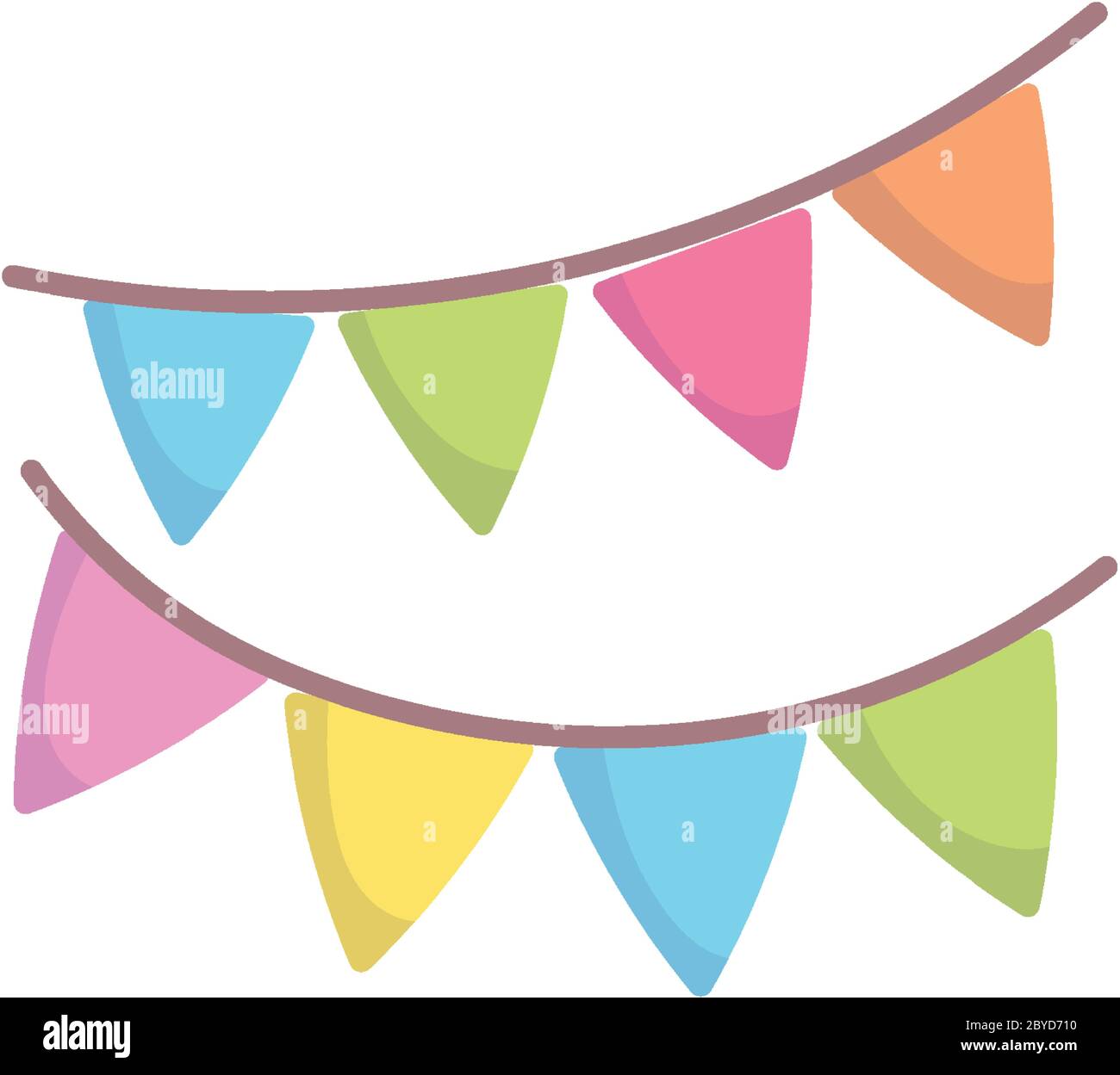 Pennants flying Stock Vector Images - Alamy