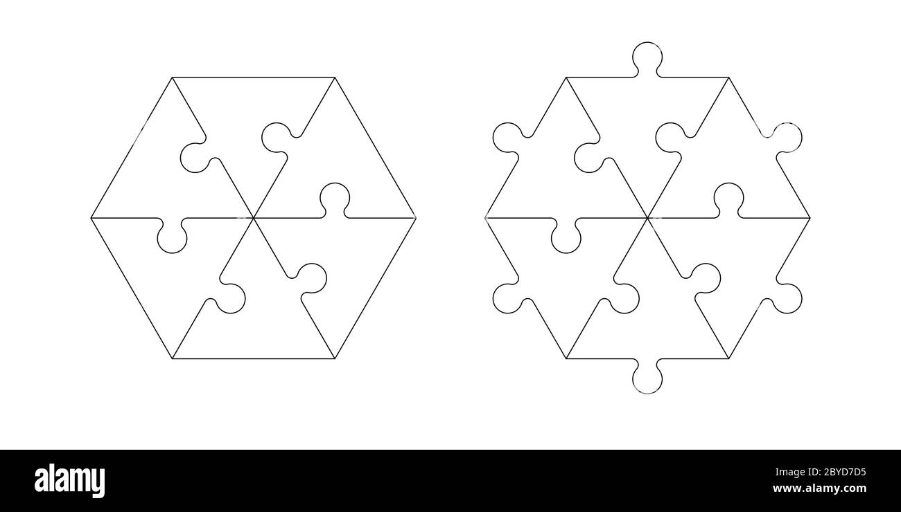 Set of triangle puzzle pieces Stock Vector Image & Art - Alamy