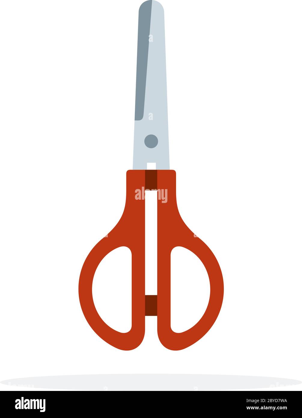 Scissors for crafts made flat isolated Stock Vector Image & Art - Alamy