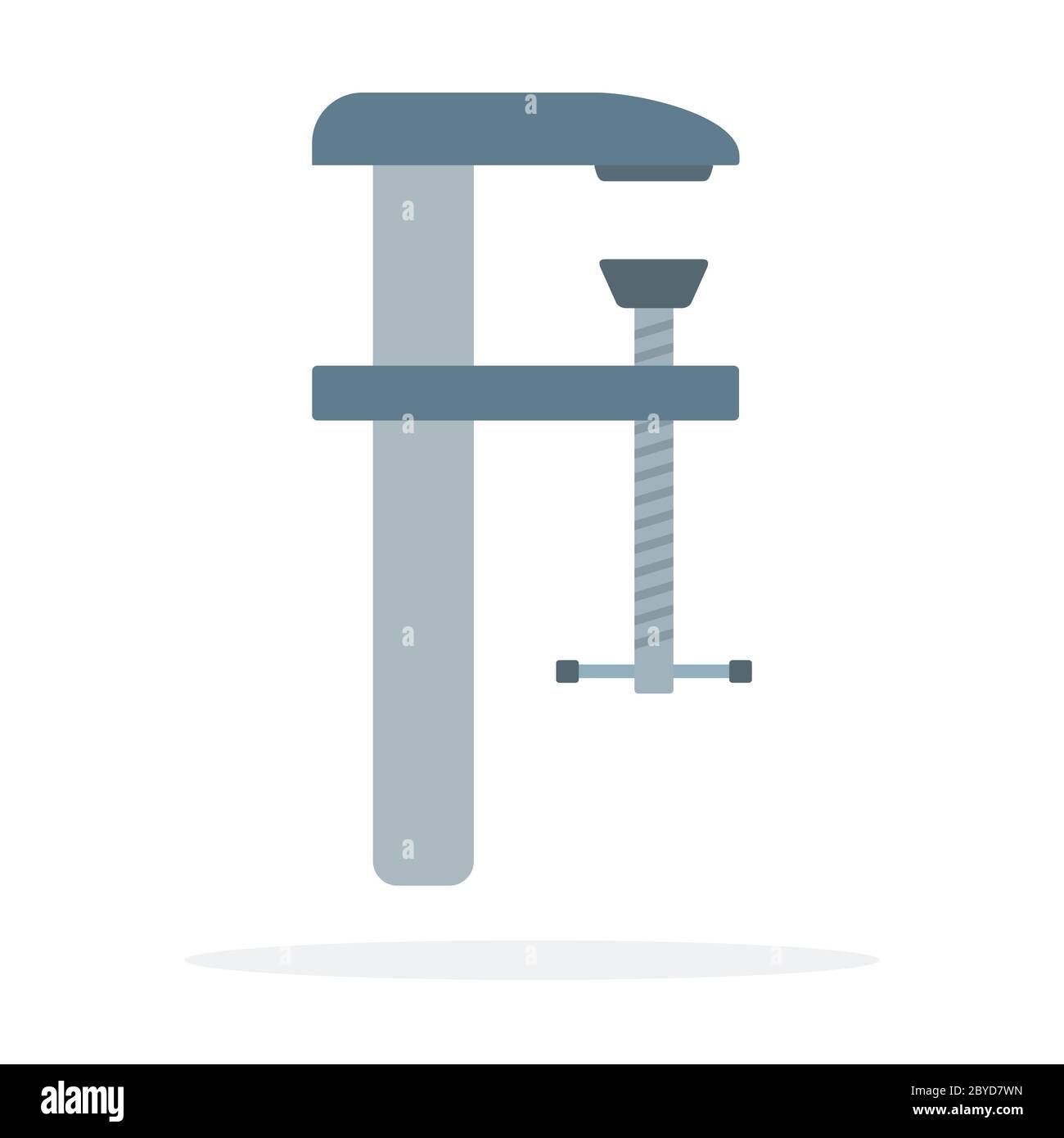 Metal clamp for wood processing vector icon flat isolated Stock Vector ...