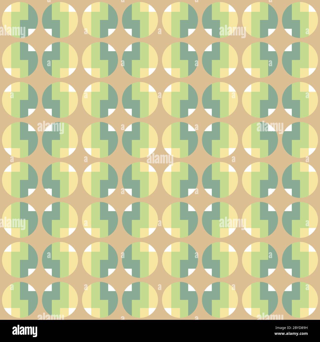 Simple abstract geometric design. Rounded repeated pattern for textile ...