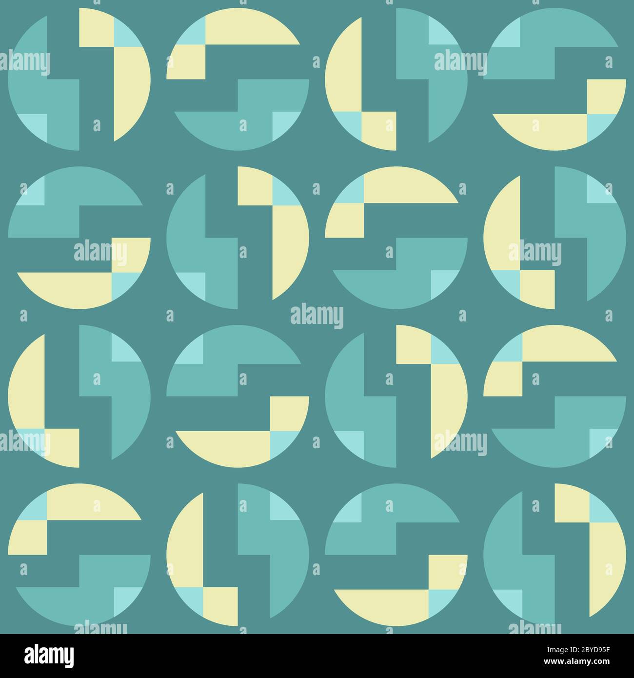 Simple abstract geometric design. Rounded repeated pattern for textile ...