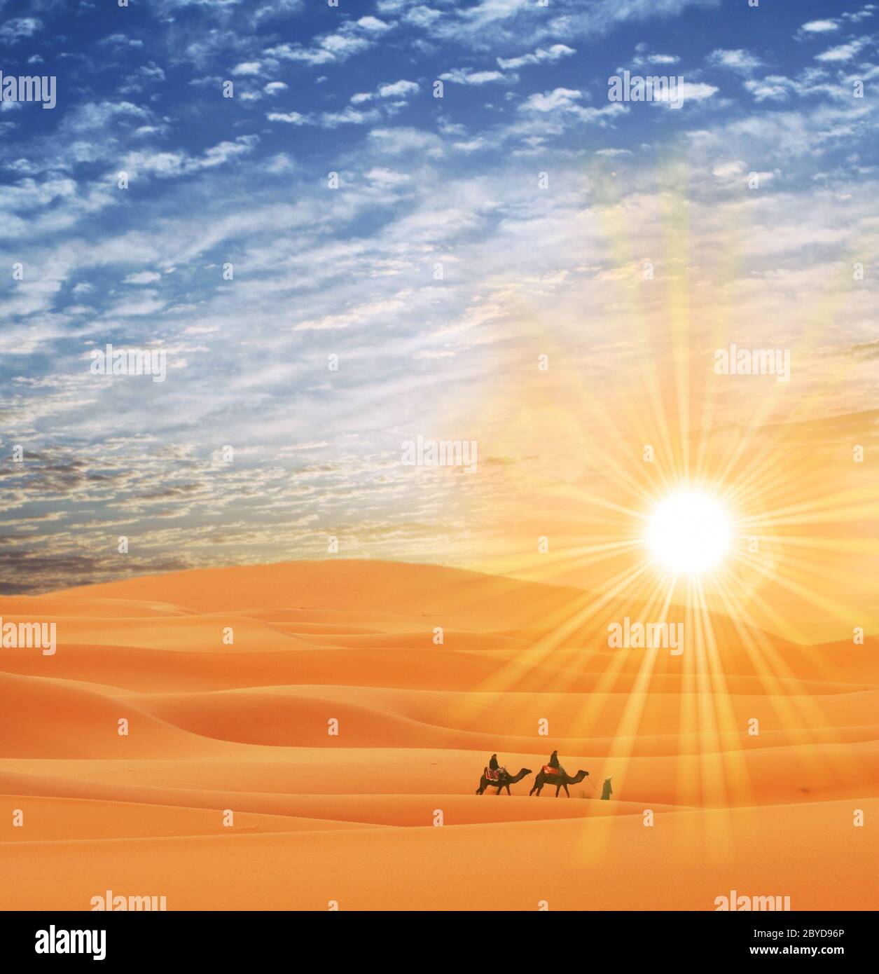 Caravan in desert Stock Photo - Alamy