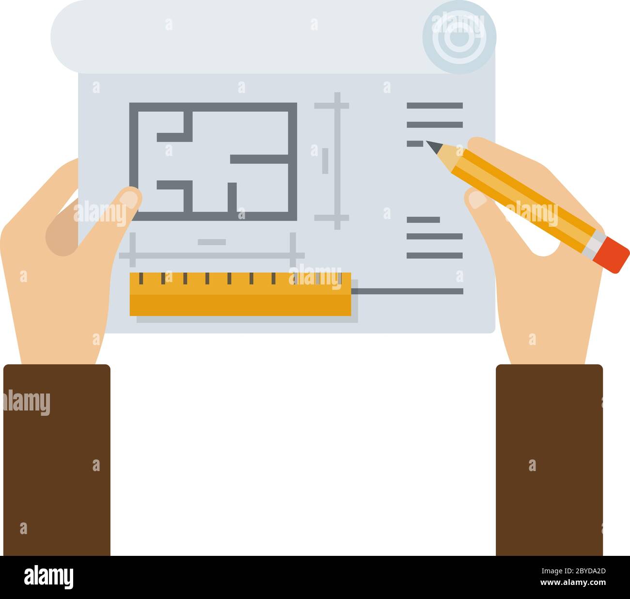 Wooden pencil drawing information Stock Vector Images - Alamy