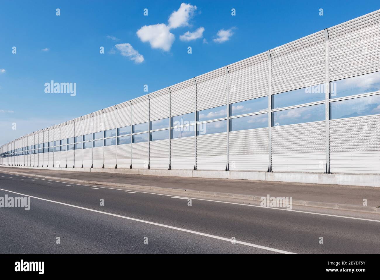 Industrial sound barrier fence hi-res stock photography and images - Alamy
