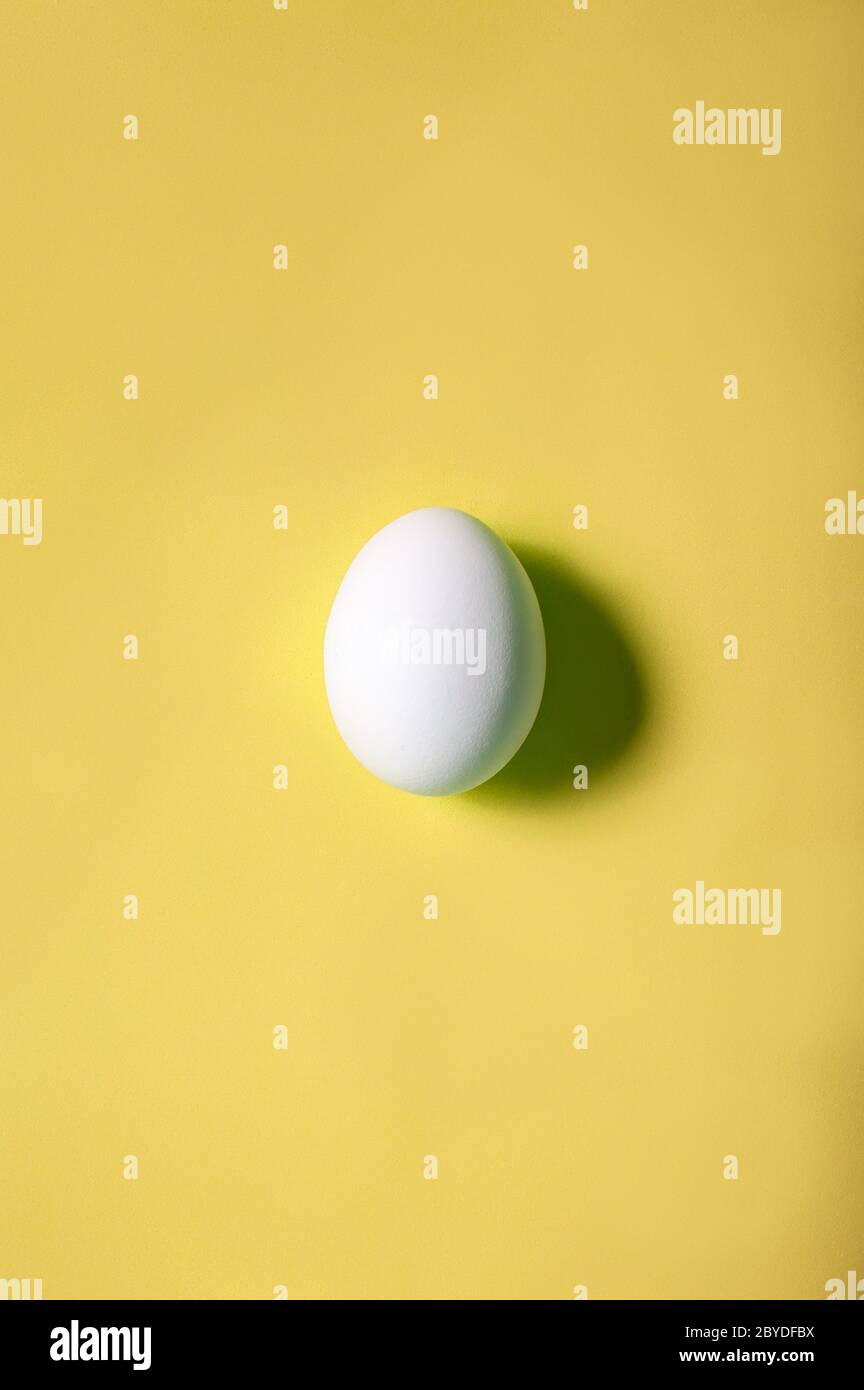 Single white egg hi-res stock photography and images - Alamy