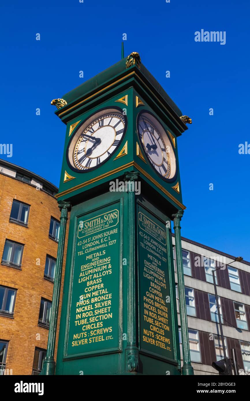 England, London, Islington, The Angel Clock Tower Stock Photo - Alamy