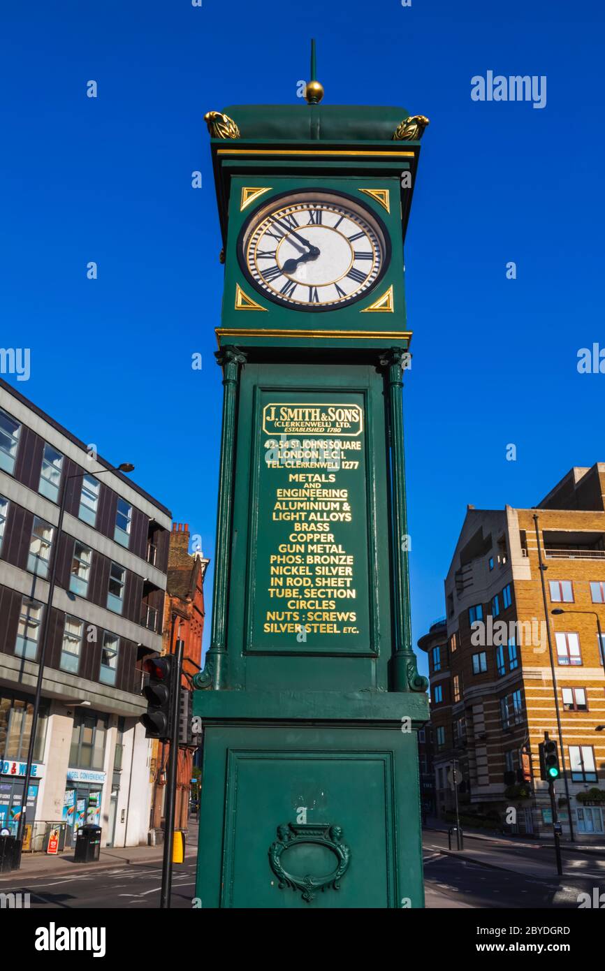 England, London, Islington, The Angel Clock Tower Stock Photo - Alamy