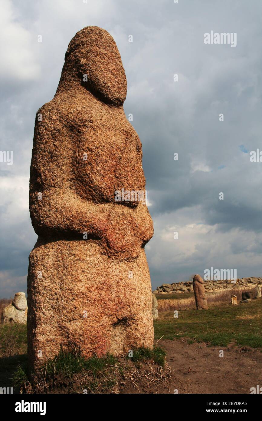 Ancient scythian stone statue hi-res stock photography and images - Alamy