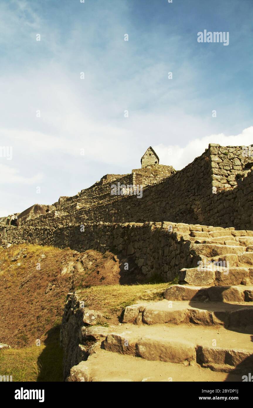 Lost incas city Machu-Picchu Stock Photo - Alamy
