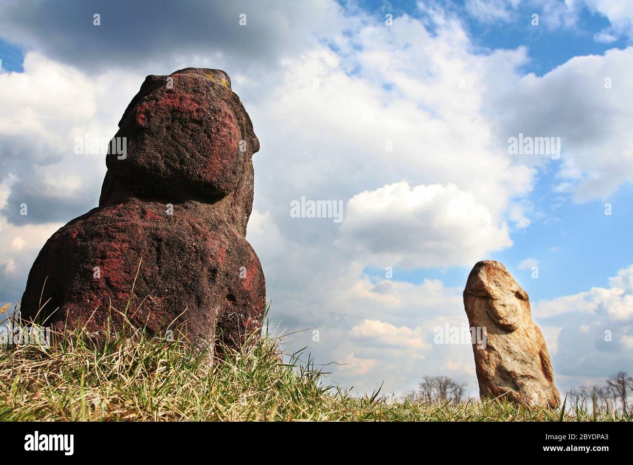 Statue and clouds Stock Photo - Alamy