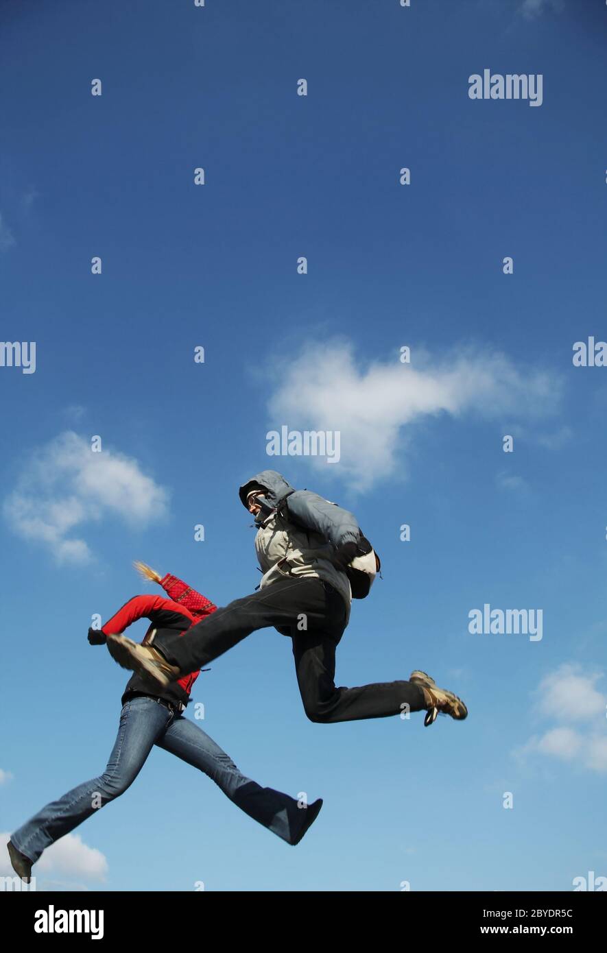 Double jump hi-res stock photography and images - Alamy