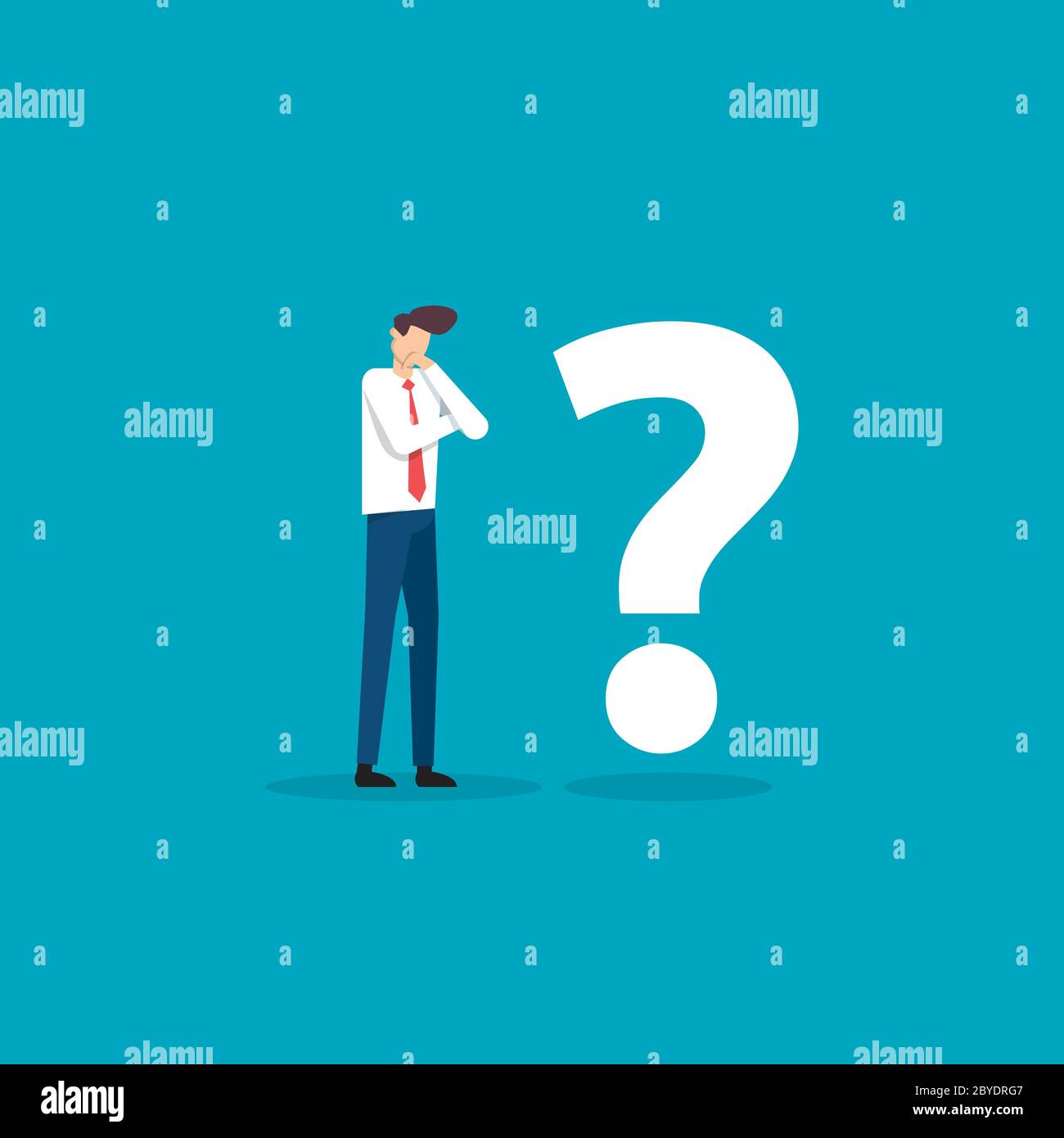 Human and question mark Stock Vector Images - Alamy