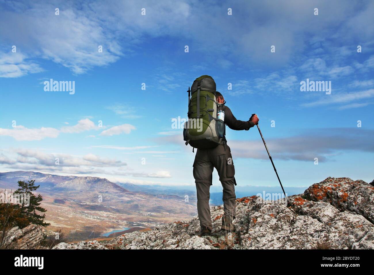 Hike in Crimea mountain Stock Photo - Alamy