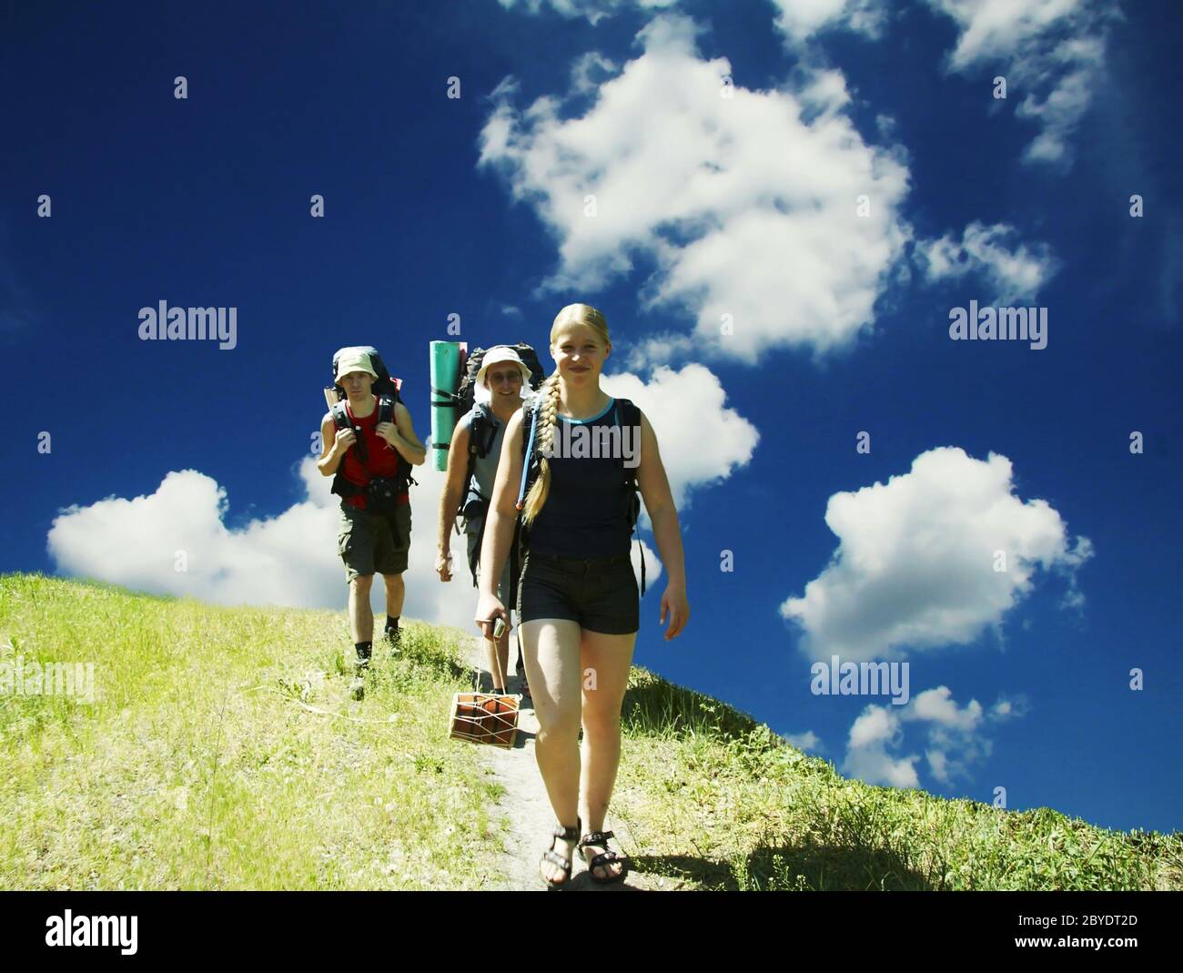 Europe happy hikers hi-res stock photography and images - Alamy