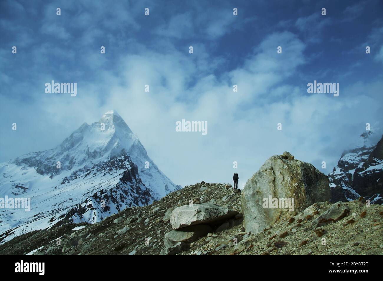 Hike in Himalayan Stock Photo - Alamy