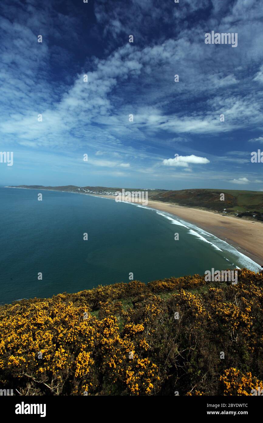 Woolacombe North Devon coast Stock Photo - Alamy