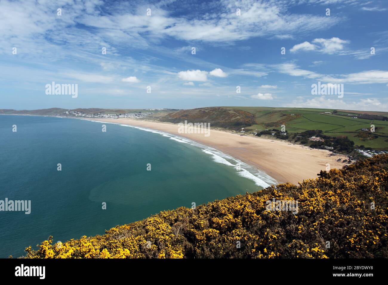 Woolacombe North Devon coast Stock Photo - Alamy