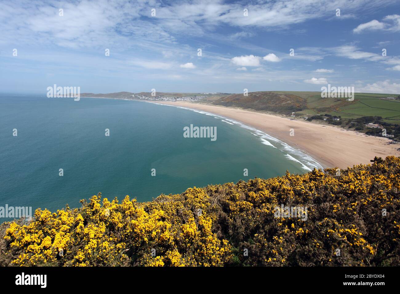 Woolacombe North Devon coast Stock Photo - Alamy