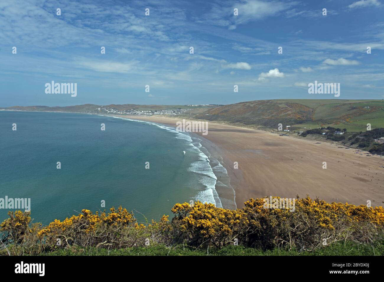 Woolacombe North Devon coast Stock Photo - Alamy