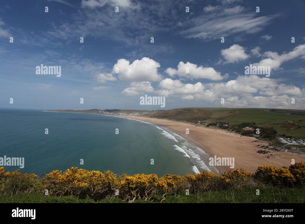 Woolacombe North Devon coast Stock Photo - Alamy