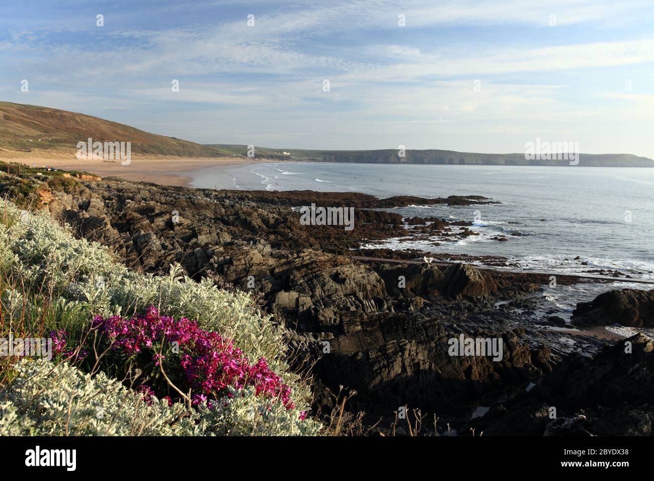 Woolacombe North Devon coast Stock Photo - Alamy