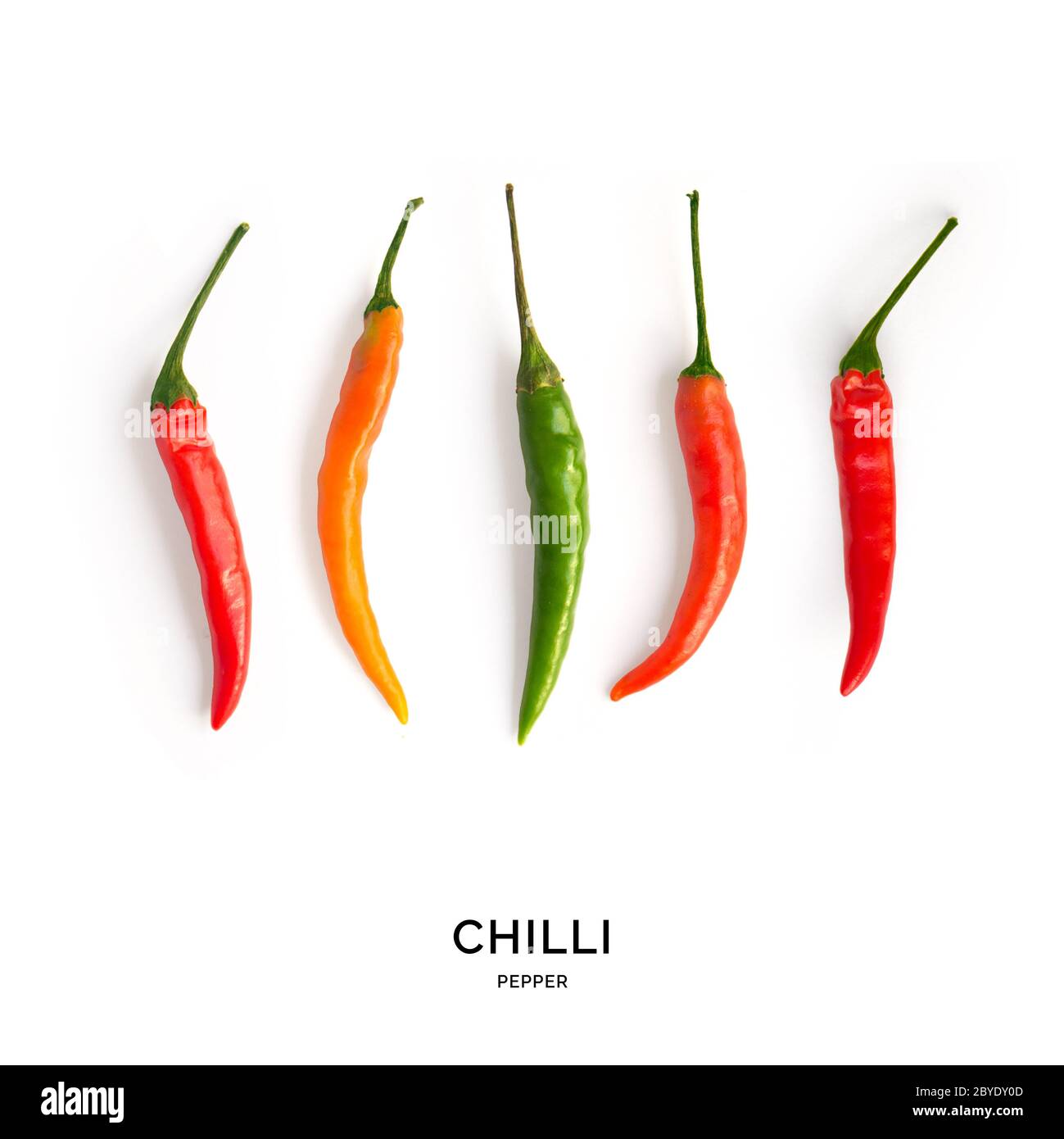 Chilli pepper on white background Stock Photo - Alamy