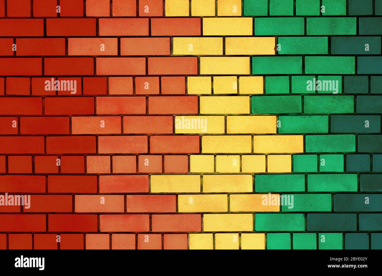 Colorful brick wall Stock Photo - Alamy