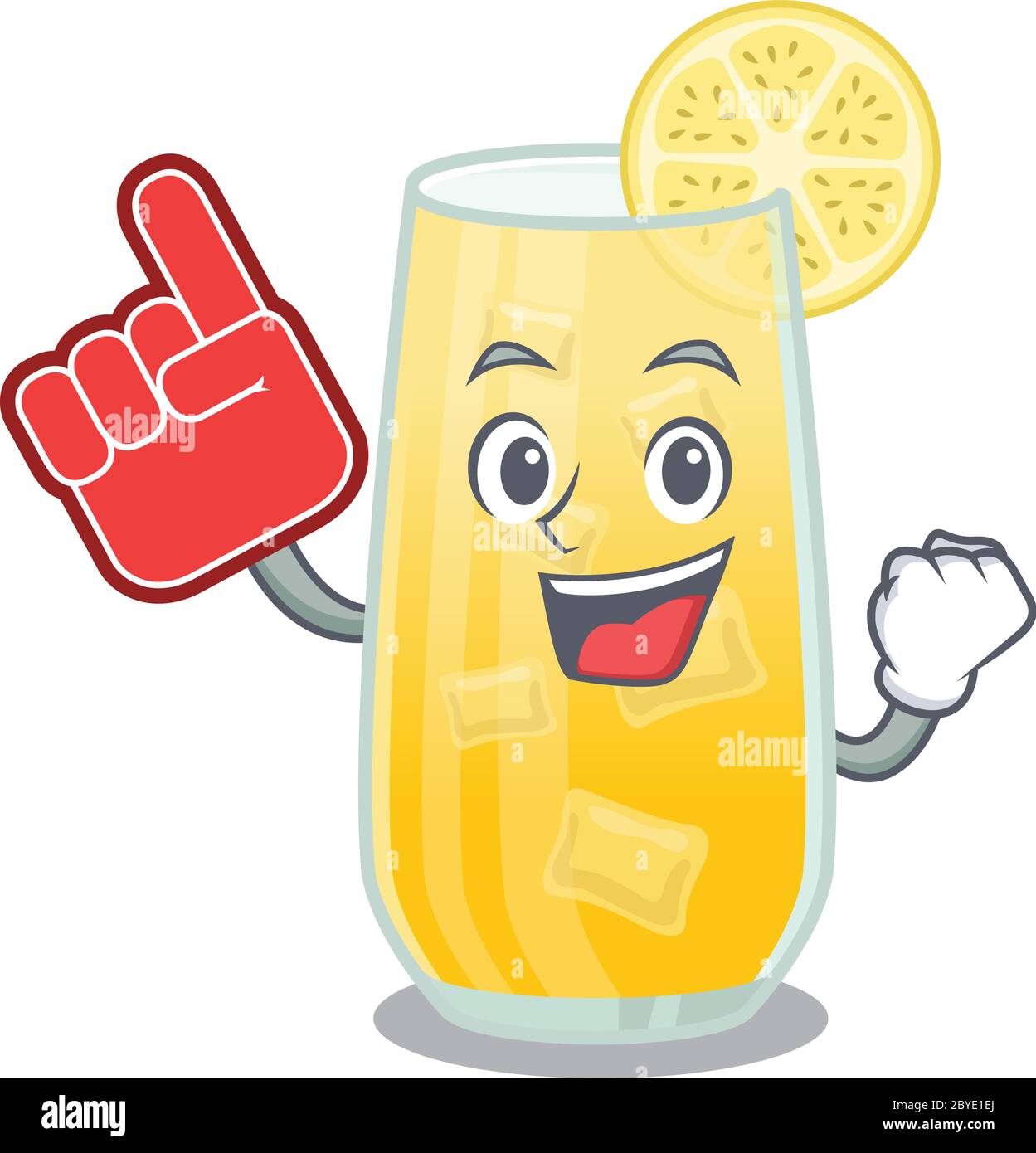 screwdriver cocktail in cartoon drawing character design with Foam ...