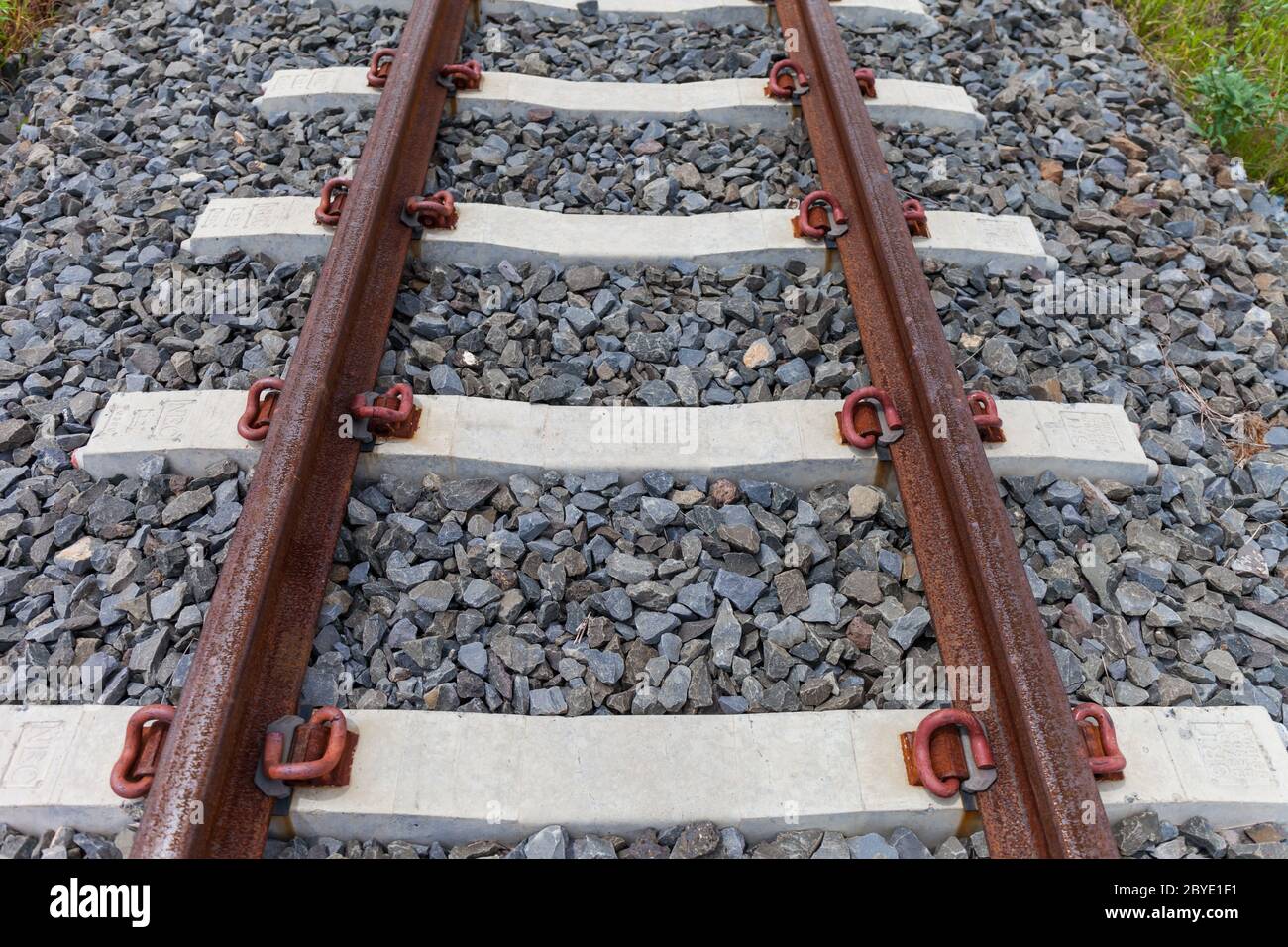 Wet railroad tracks hi-res stock photography and images - Alamy