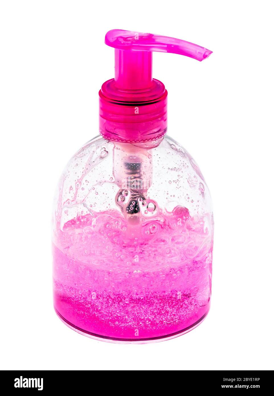 Pink bottles for cosmetics Stock Photo - Alamy
